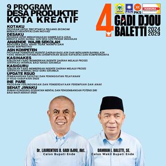 Gadi Djou-Baleti Pastikan 9 Program Utama Terwujud Apabila Rakyat ...